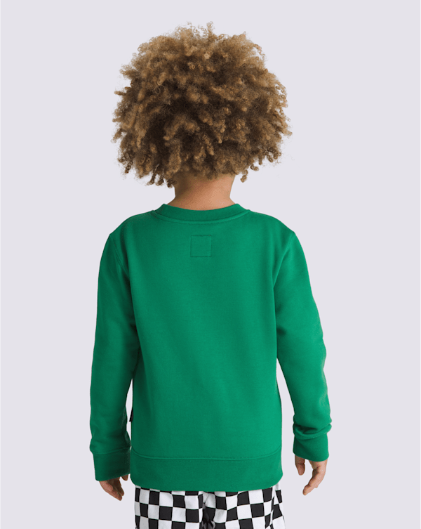 Little Kids Happy Days Crew Sweatshirt in Verdant Green | Vans Little Kids Happy Days Crew Sweatshirt in Verdant Green | Vans