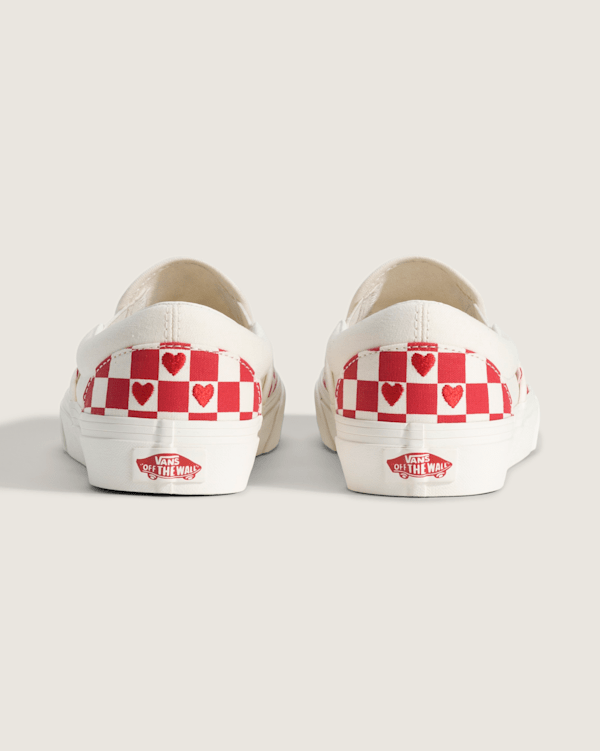 Classic Slip-On Checkerboard Shoe in Checkerboard Racing Red | Vans