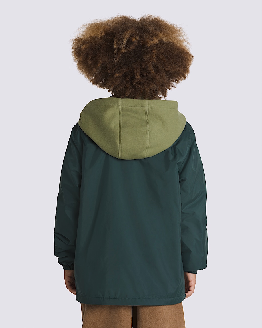 Kids Riley Coaches Jacket in Green Gables | Vans