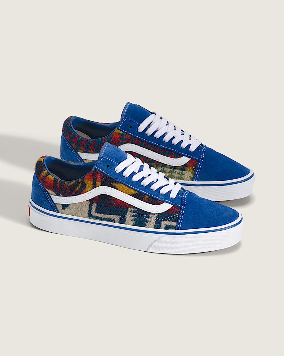 Van Doren Approved X All Nations Old Skool Shoe in Blue | Vans