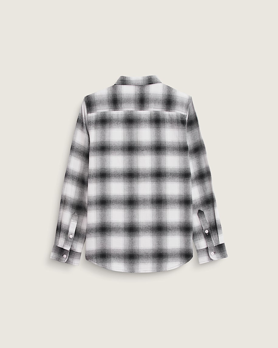 Kids Lawson Plaid Flannel Shirt en Marshmallow White / Black | Vans CA