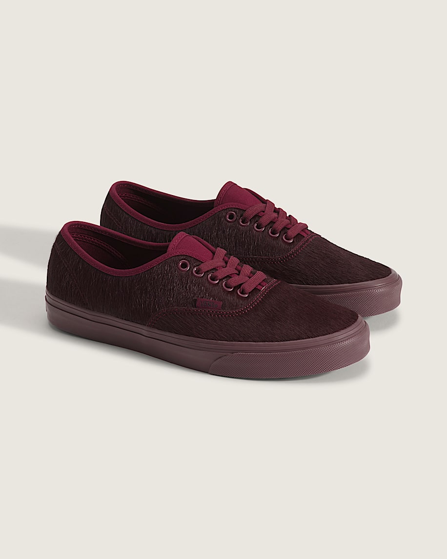 vans authentic red suede