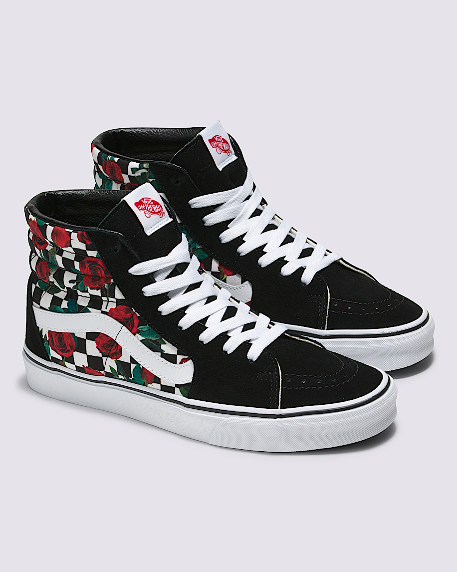 Customs Checkerboard Roses Sk8-Hi in Customs | Vans