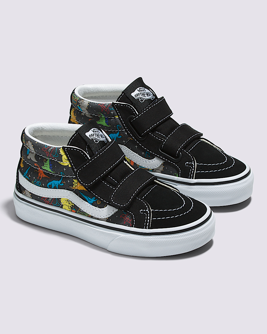 Little Kids Sk8-Mid Reissue V Shoe in Black / Blue / Yellow | Vans