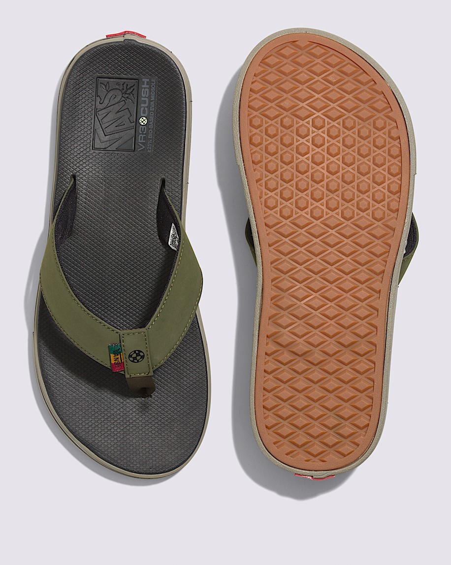 MTE Todos Dias VR3 Rasta Sandal in Dark Olive | Vans