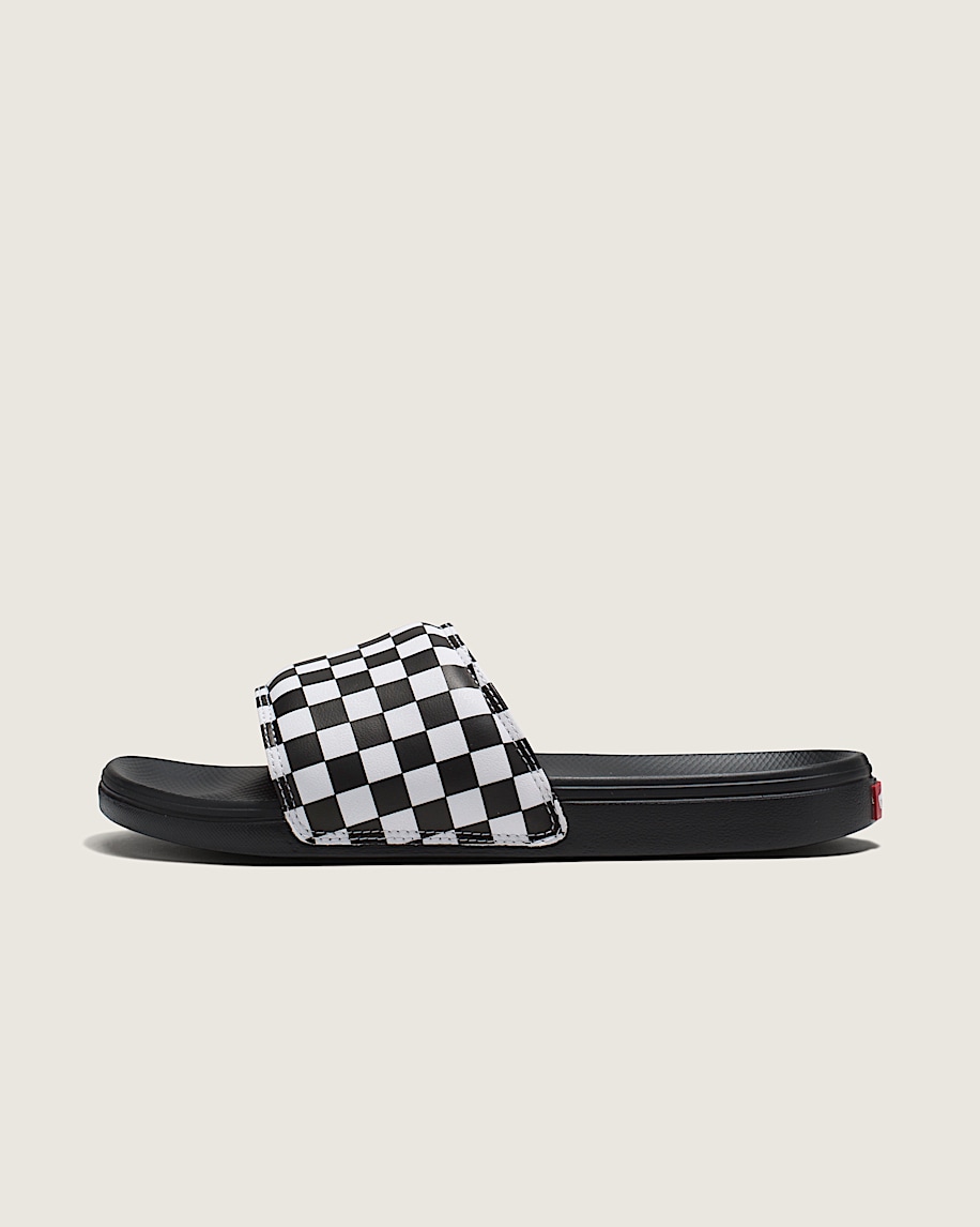 Vans | La Costa Slide-On Checkerboard True White/Black Sandals | Vans