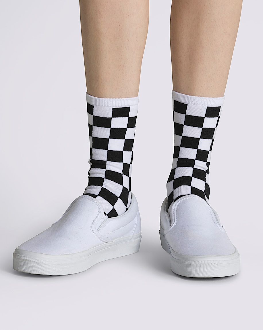 Vans | Ticker Crew Sock 6.5-10 1 Pack Rox Black Checkerboard