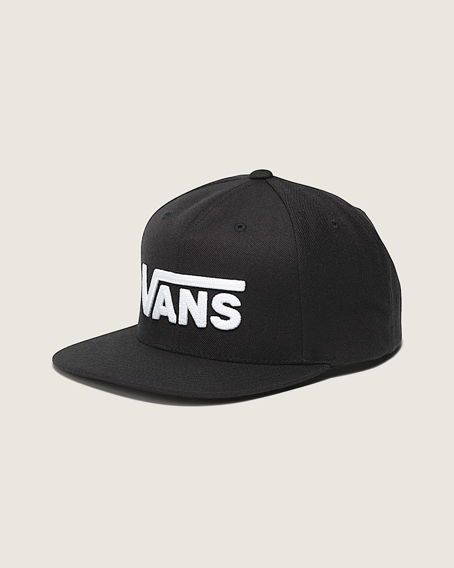 Drop V Snapback Hat in Black / White | Vans