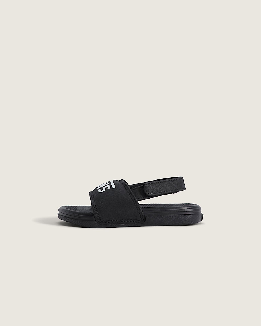 Toddler La Costa Slide-On V Sandal in Black/True White | Vans