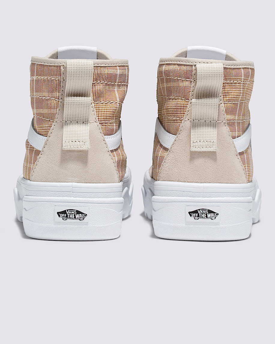 Sentry Sk8-Hi WC Plaid Shoe en French Oak Beige | Vans CA