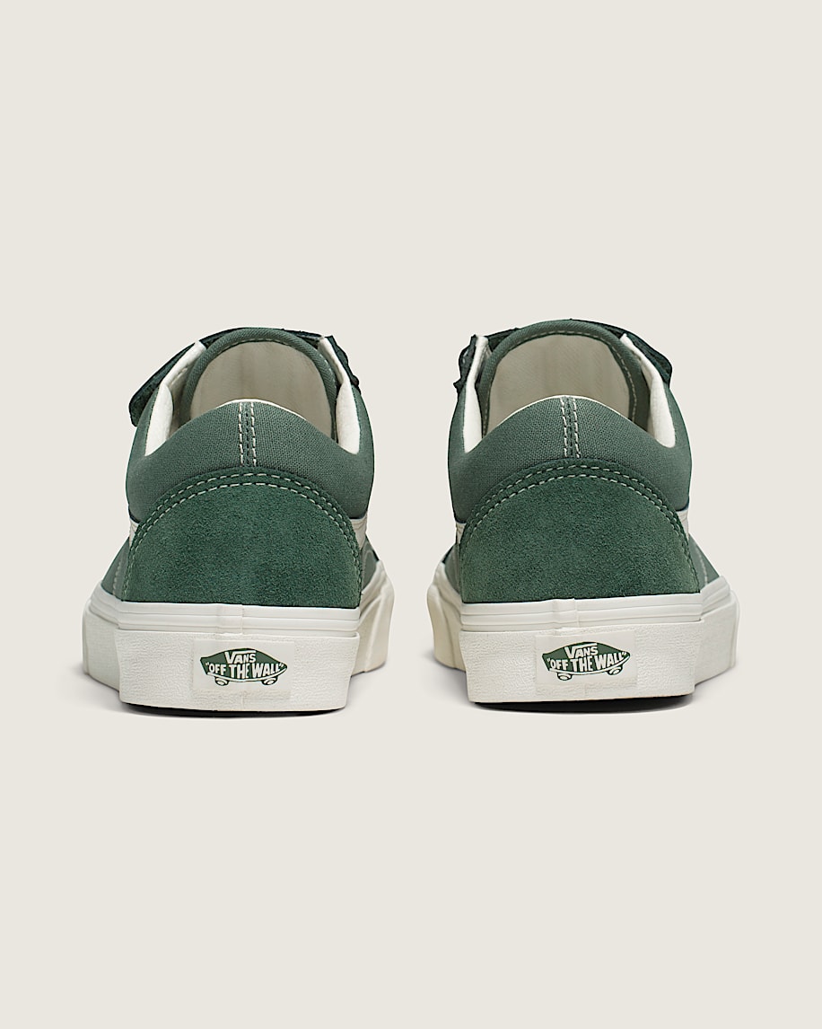 Old Skool V Suede Canvas Shoe en Green | Vans CA