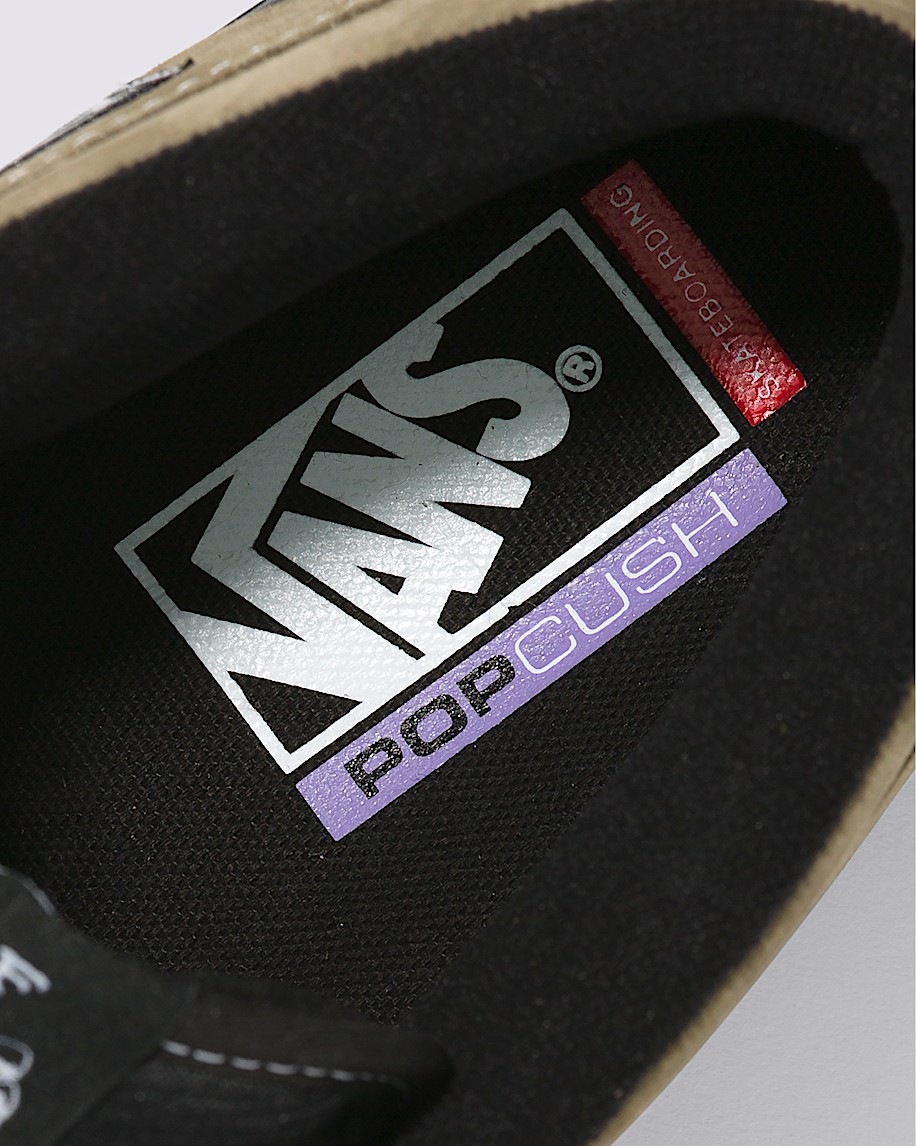 Skate Half Cab Pig Suede Shoe in Olive/Black | Vans