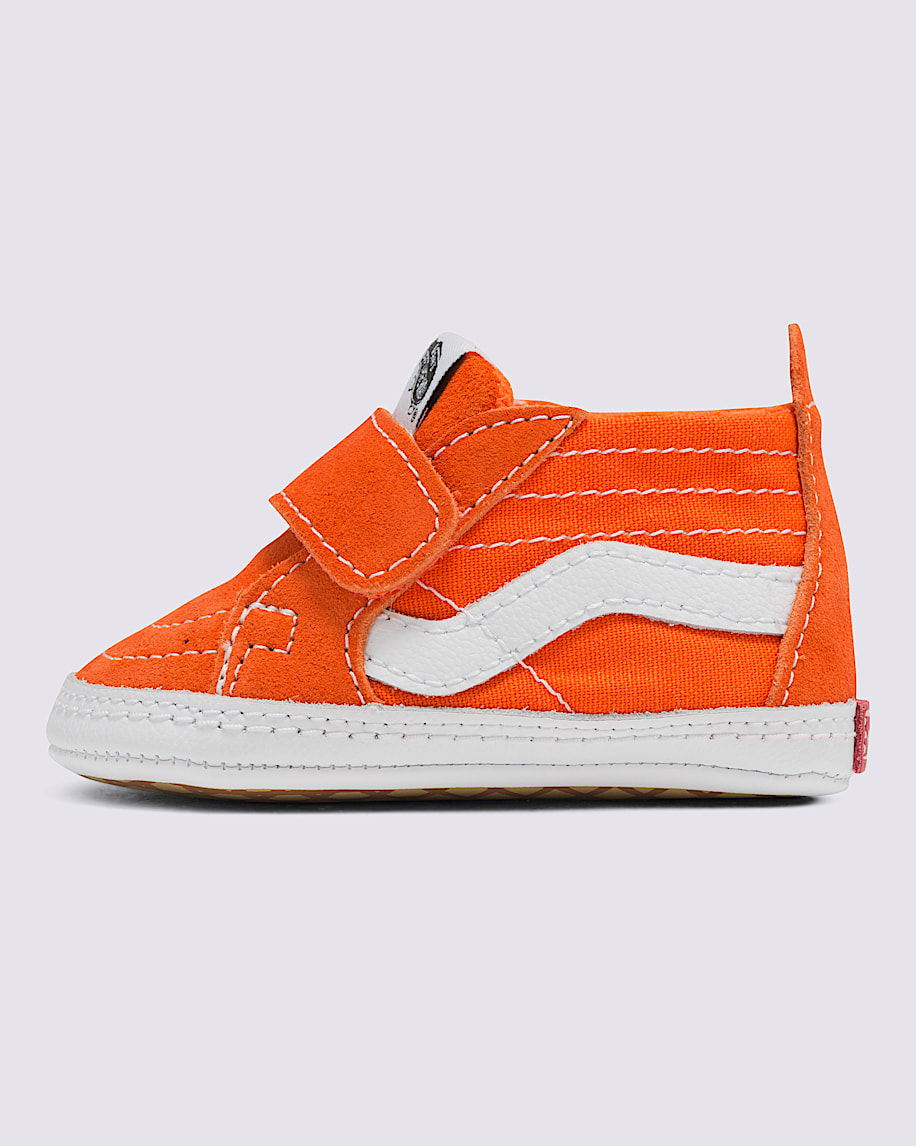 Infant Sk8-Hi Crib Shoe in Red Orange| Vans US