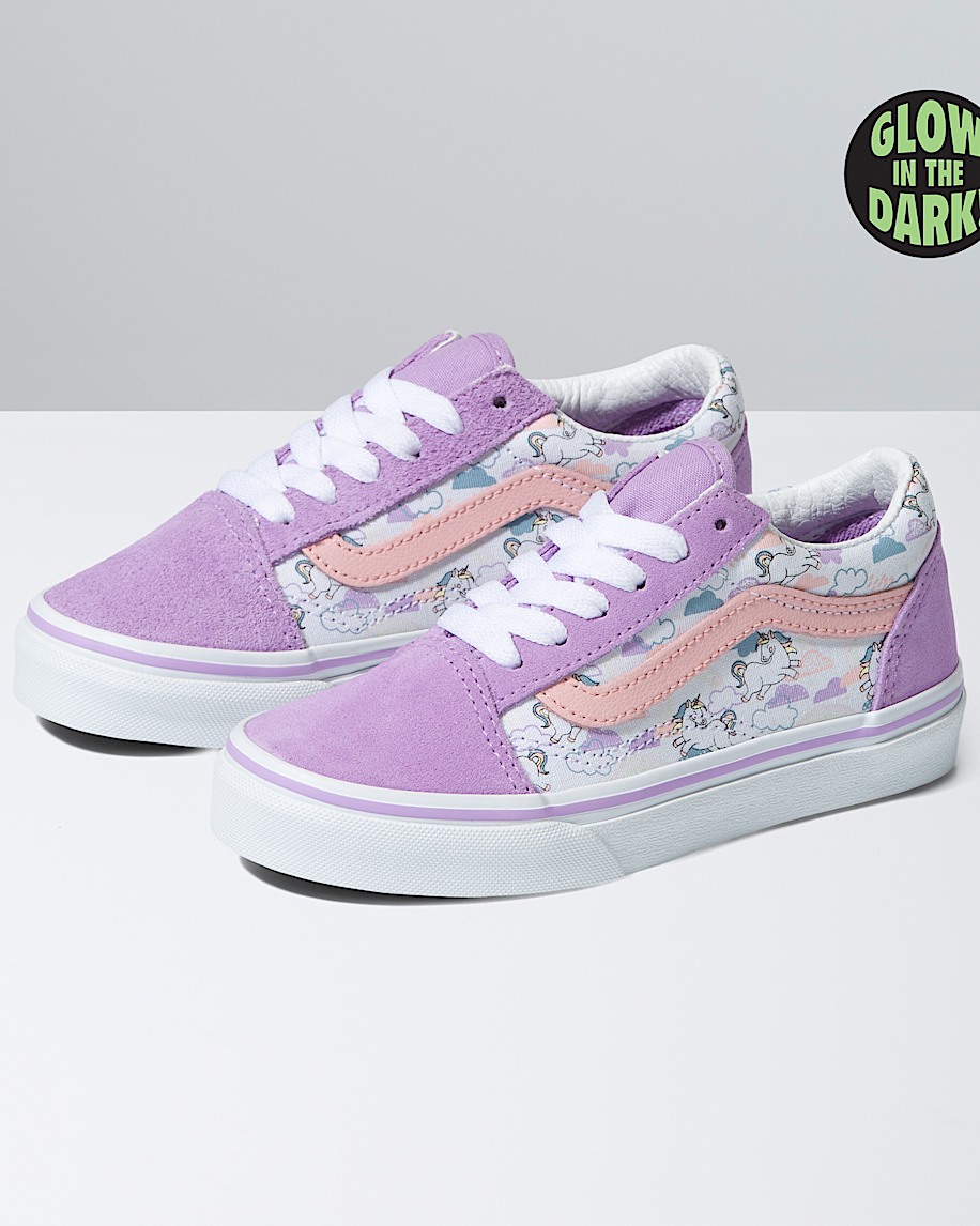 Vans | Kids Old Skool Mythical Glow Sheer Lilac Shoes | Vans