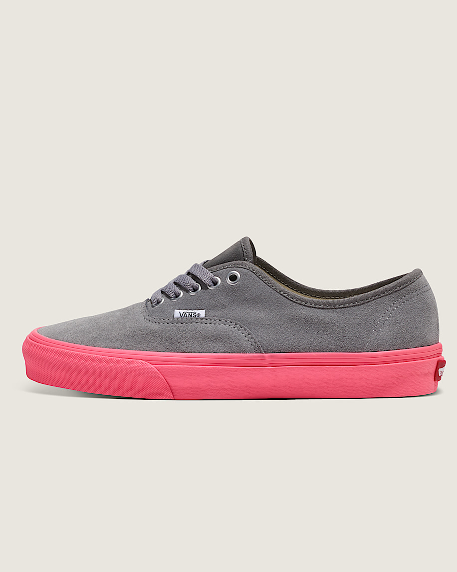 Customs Elevated Frost Gray Suede Neon Pink Sole Authentic Shoe in ...