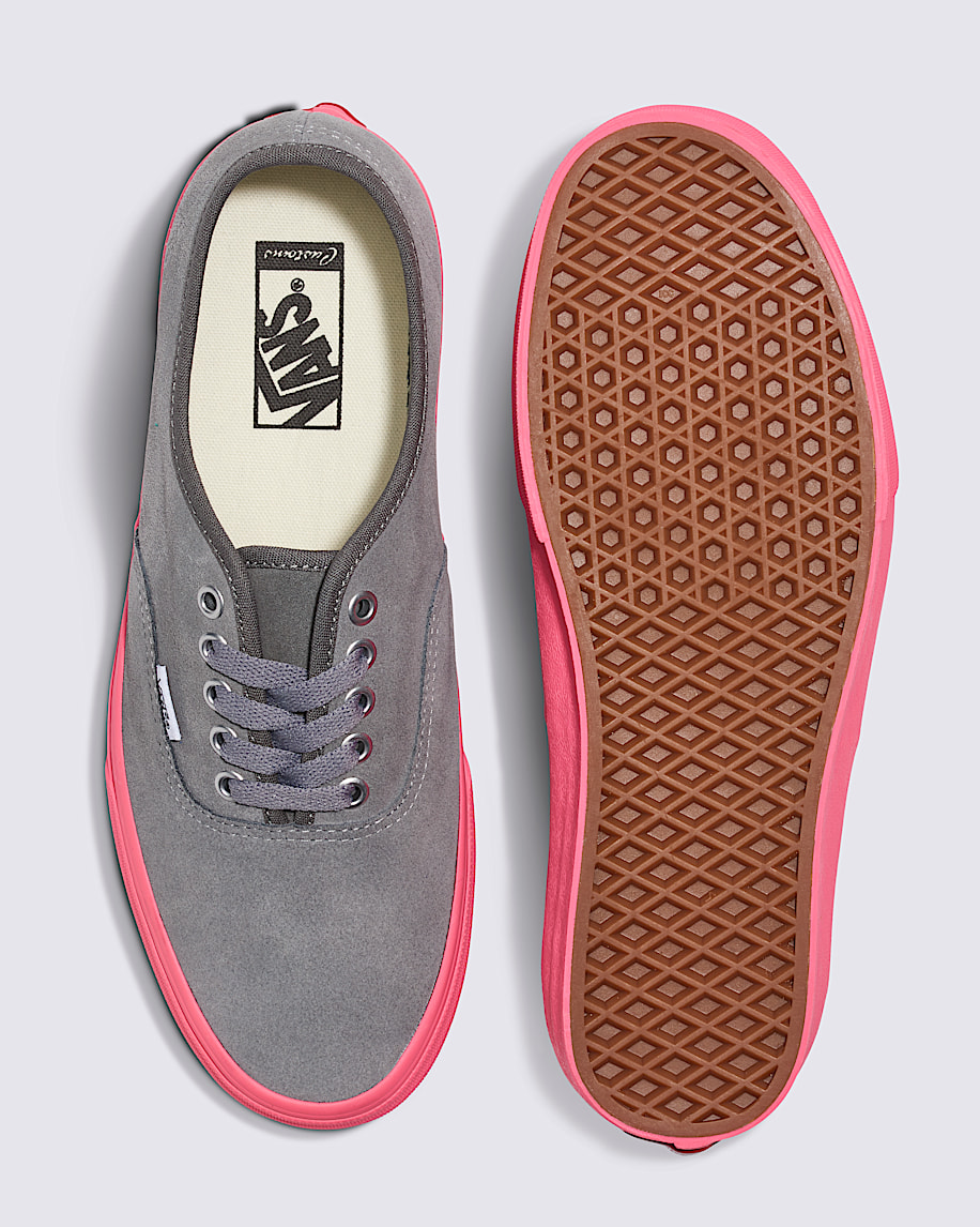 Customs Elevated Frost Gray Suede Neon Pink Sole Authentic Shoe in ...