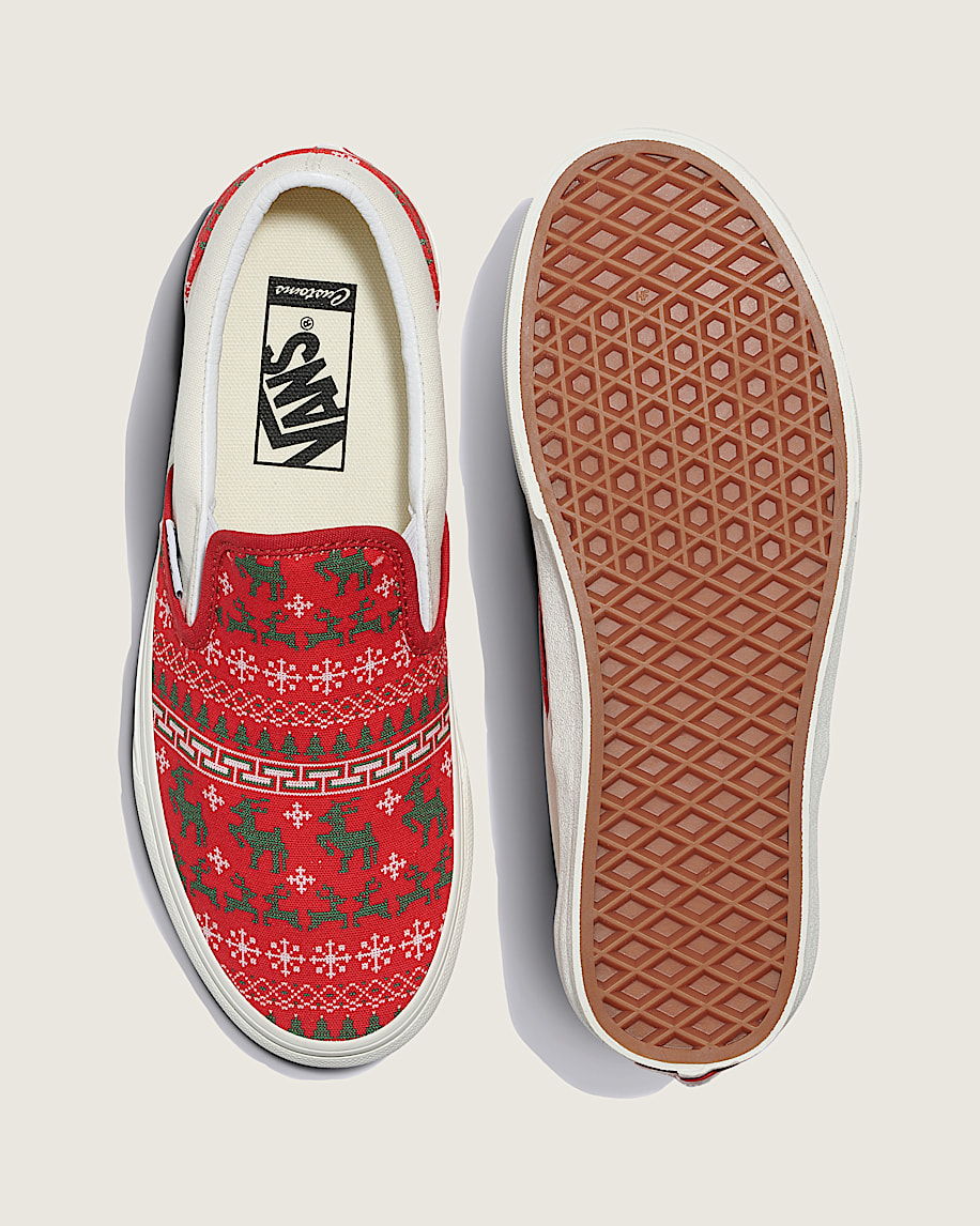 Customs Red Fair Isle Slip-On in Customs | Vans Canada