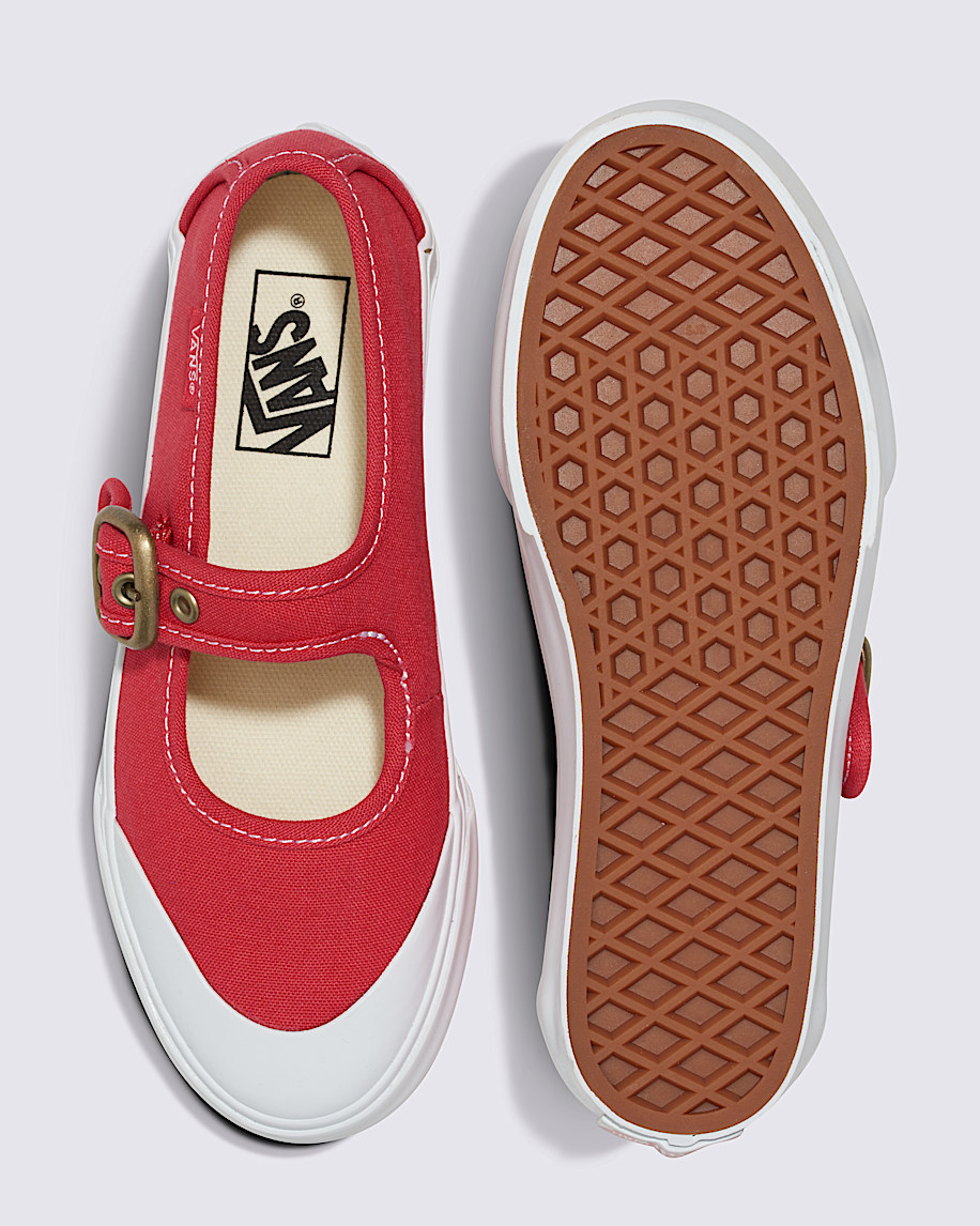 Little Kids Mary Jane Canvas Shoe in Tomato | Vans
