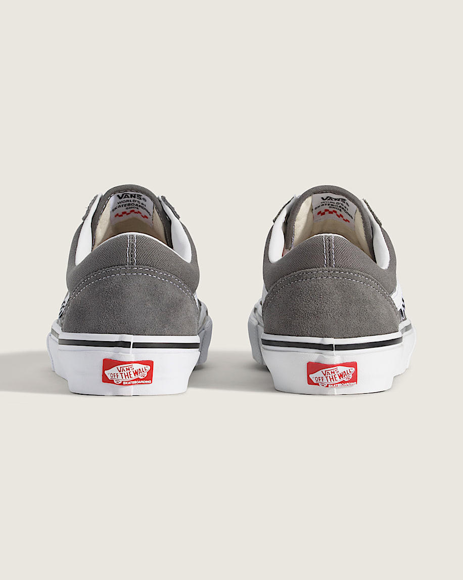 Skate Old Skool Shoe in Pewter Grey / White | Vans Canada