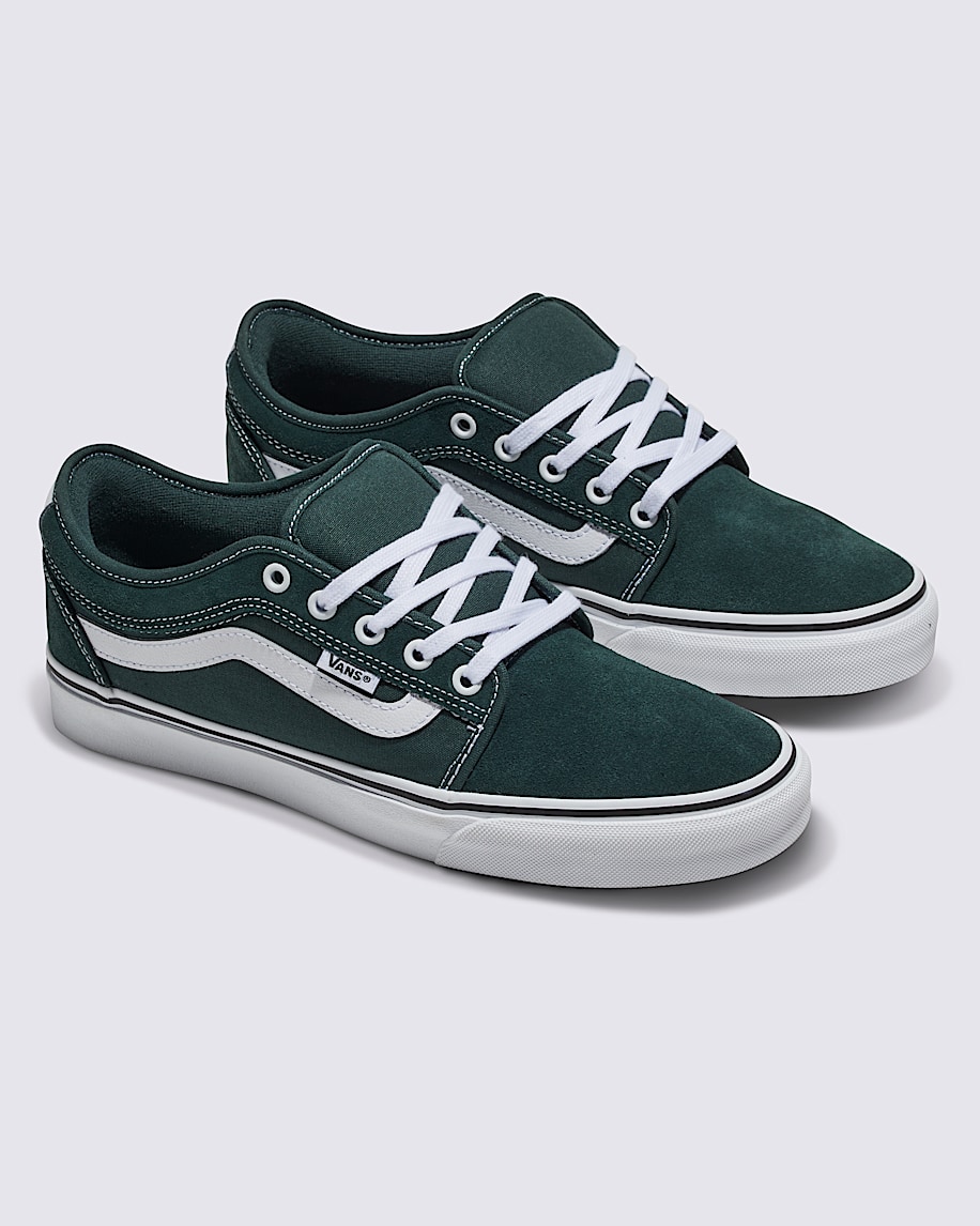 Chukka Low Sidestripe Shoe in Green Gables/True White | Vans