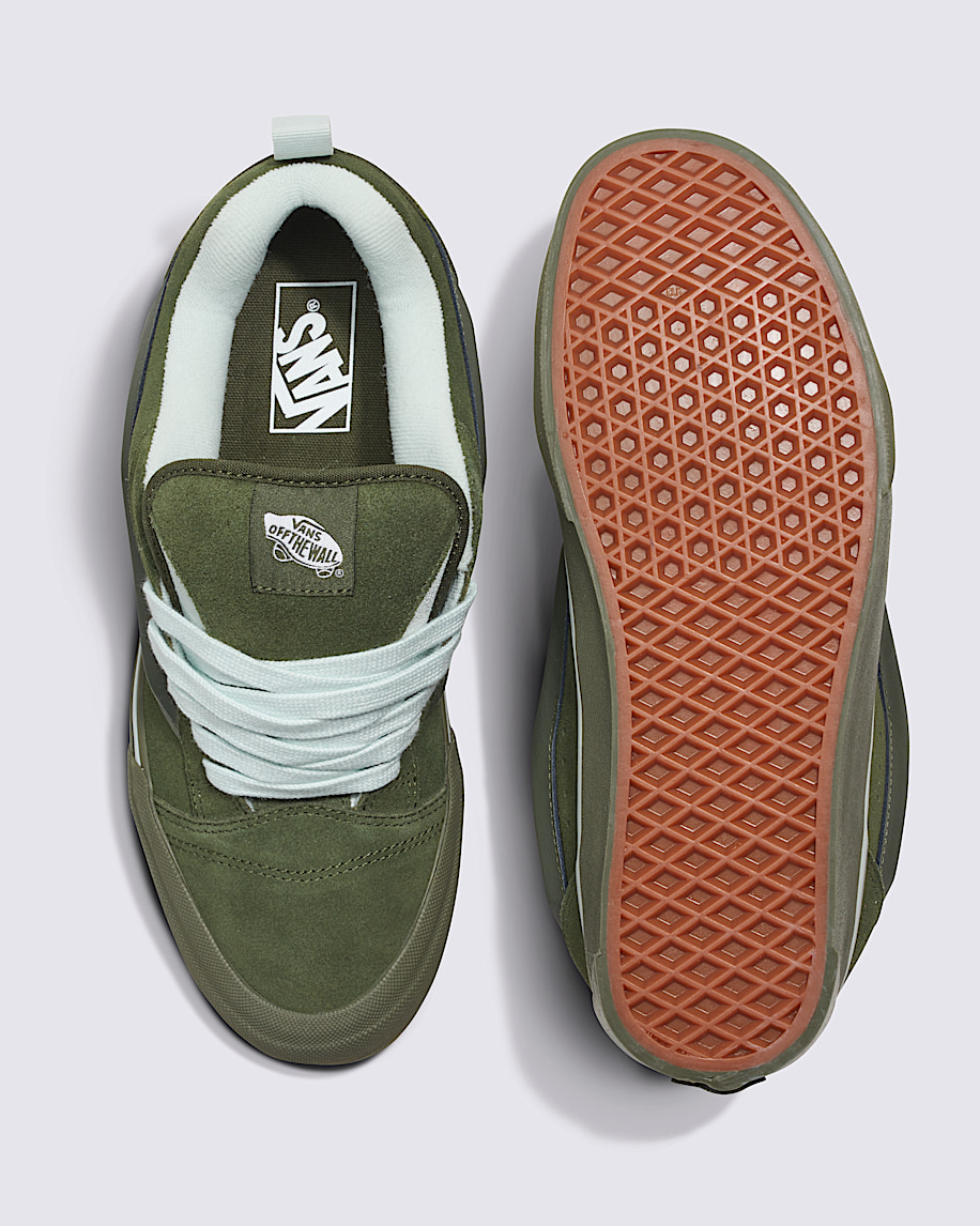 Knu Skool Suede Shoe en Olive Green | Vans CA