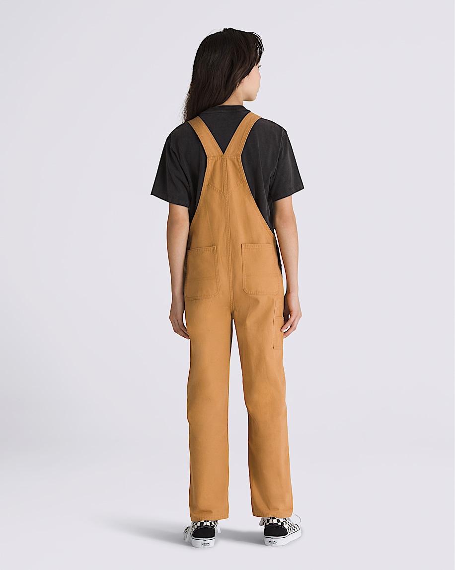 Kids Groundwork Overalls in Brown Sugar | Vans