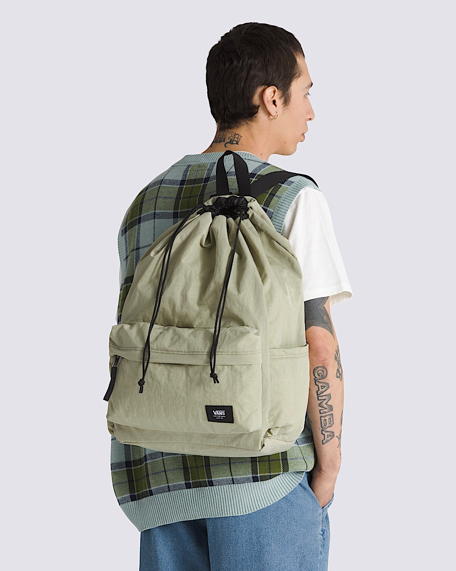 Old Skool Cinch Backpack in Elm Tan Beige | Vans