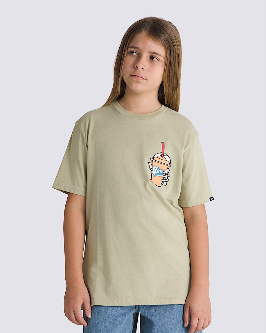 Kids Lil Reggie T-Shirt en Elm Tan Beige | Vans CA