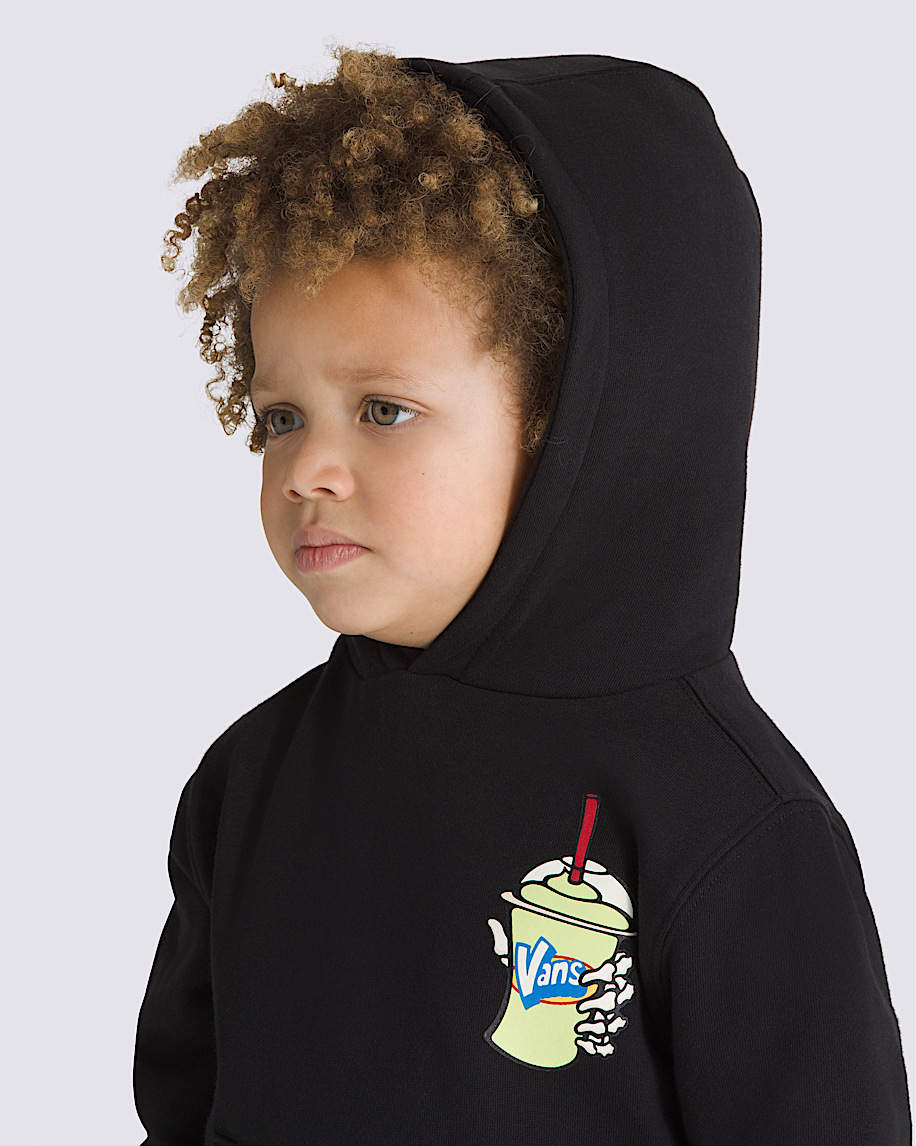 Little Kids Reggie Pullover Hoodie in Black | Vans