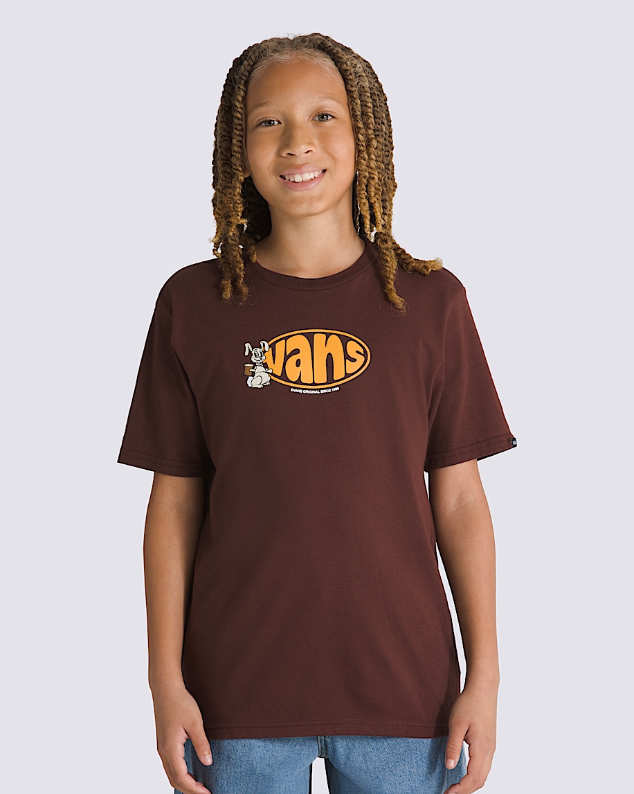 Kids Hopper T-Shirt in Bitter Chocolate Brown | Vans