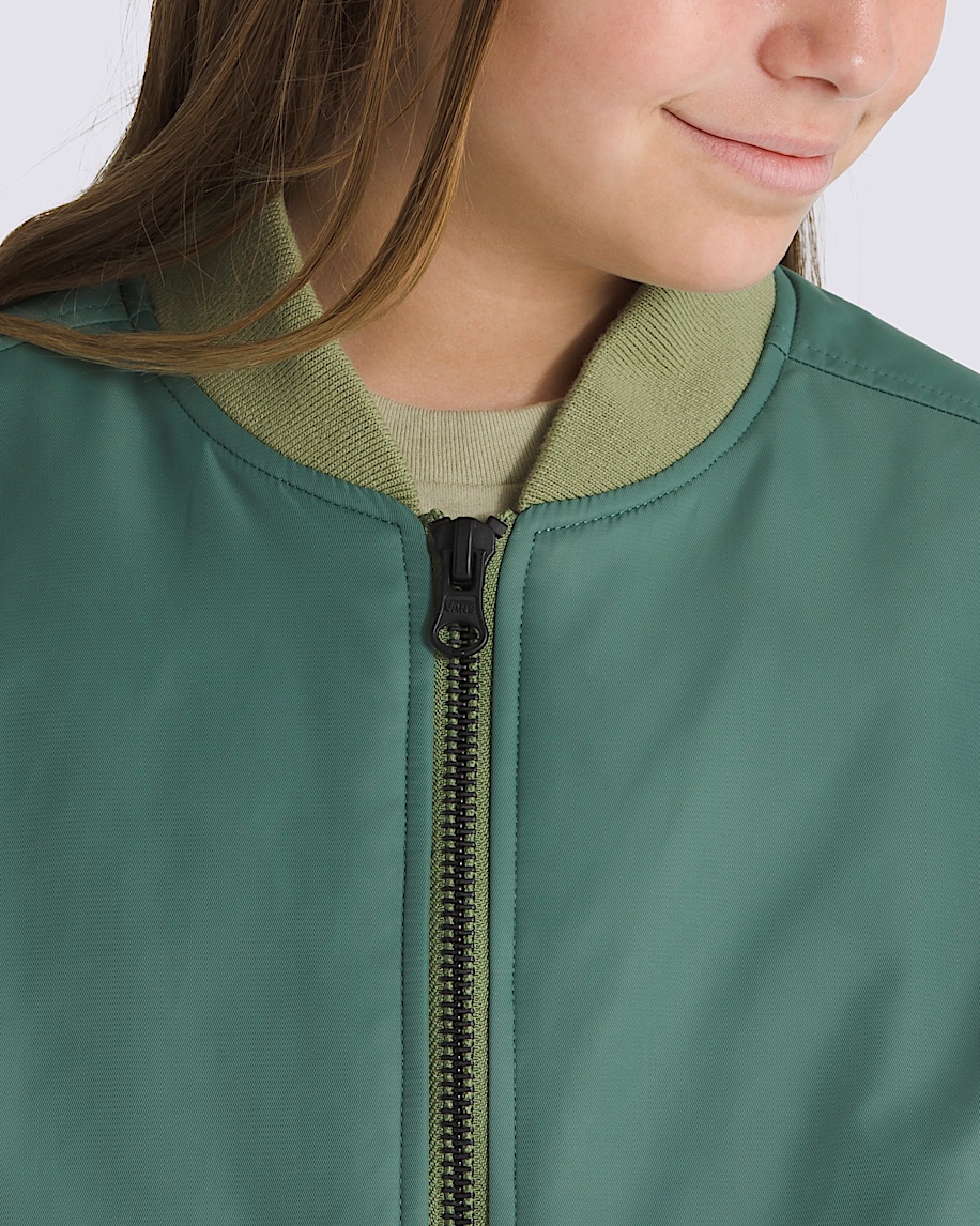 Kids Copley Bomber Jacket in Dark Forest | Vans