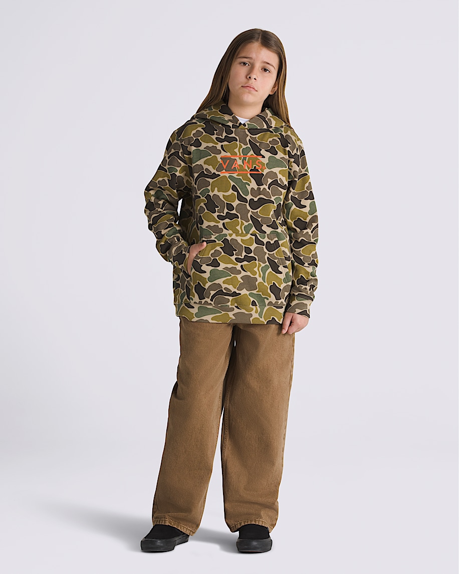 Kids Half Box Camo Pullover in Bungee Cord/Turkish Coffee | Vans