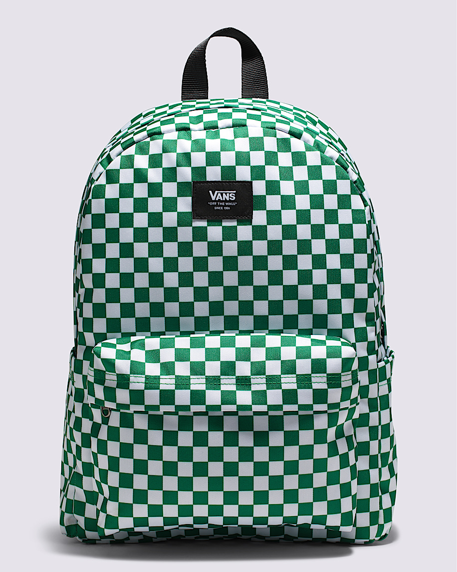 Kids Old Skool Grom Check Backpack in Verdant Green | Vans