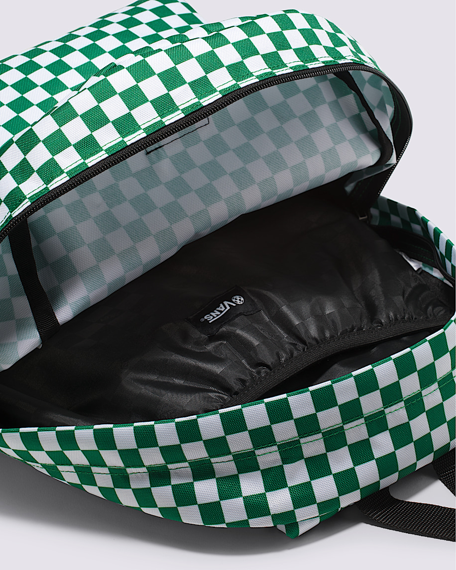 Kids Old Skool Grom Check Backpack in Verdant Green | Vans