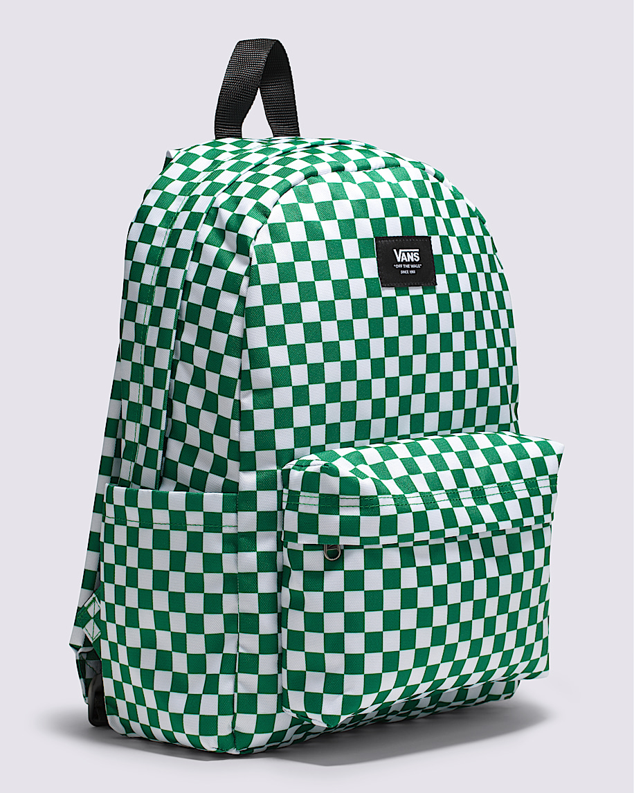 Kids Old Skool Grom Check Backpack in Verdant Green | Vans