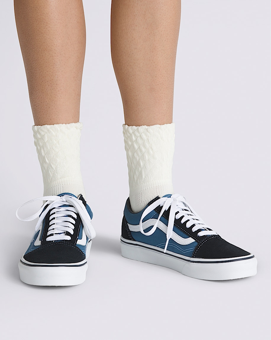Vans Scrunch Crew Socks in Marshmallow White | Vans
