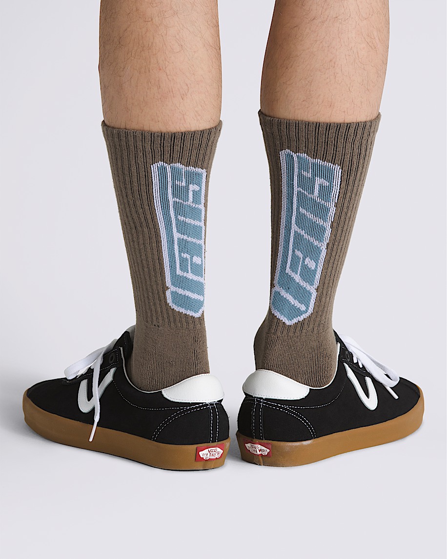 Faster Crew Socks en Bungee Cord Brown | Vans CA