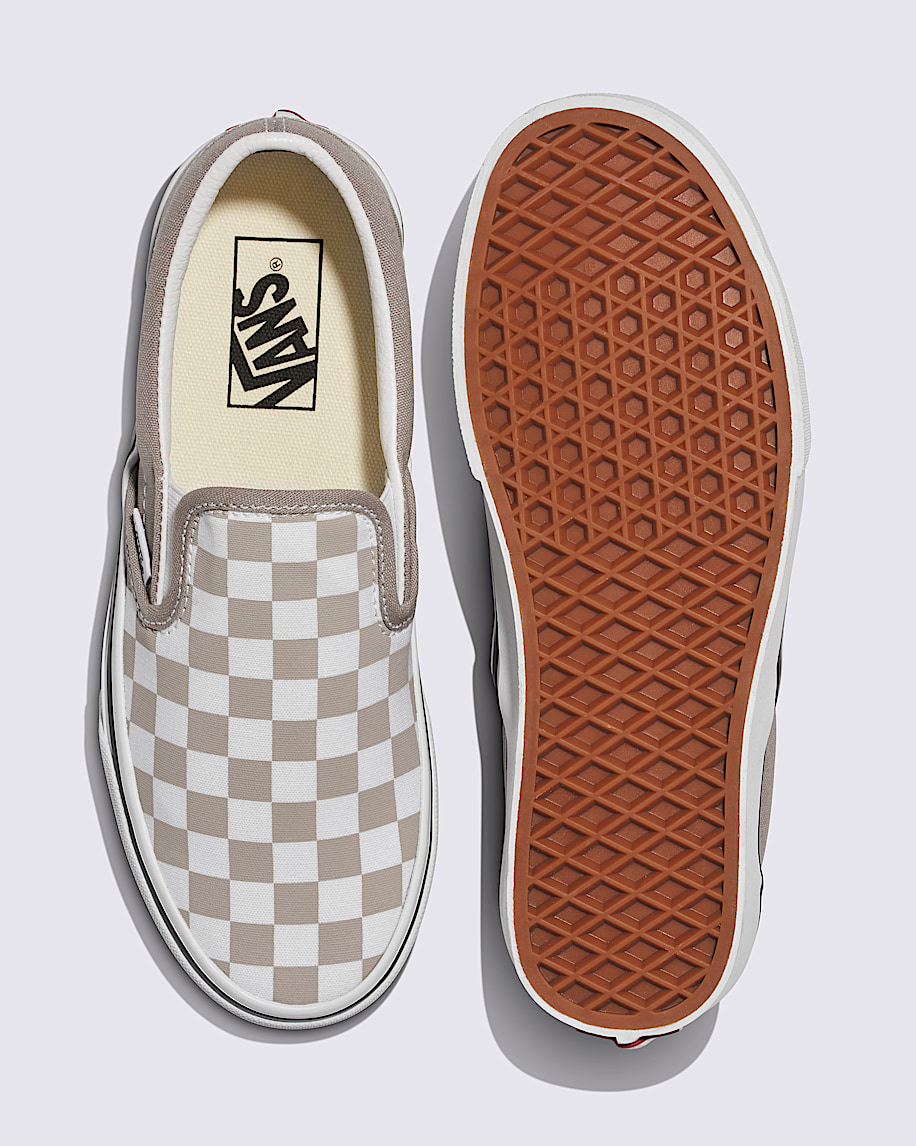 Classic Slip-On Checkerboard Shoe in Atmosphere Grey | Vans