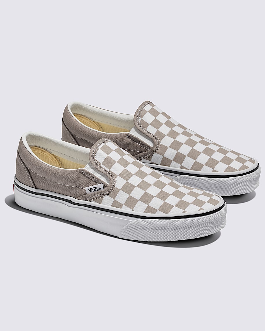 Classic Slip-On Checkerboard Shoe in Atmosphere Grey | Vans