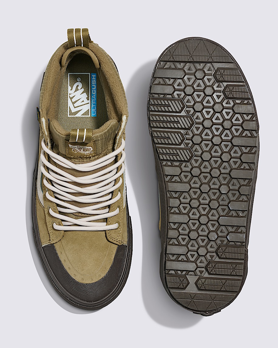 MTE Sk8-Hi Waterproof Insulated Shoe in Olive Brown | Vans