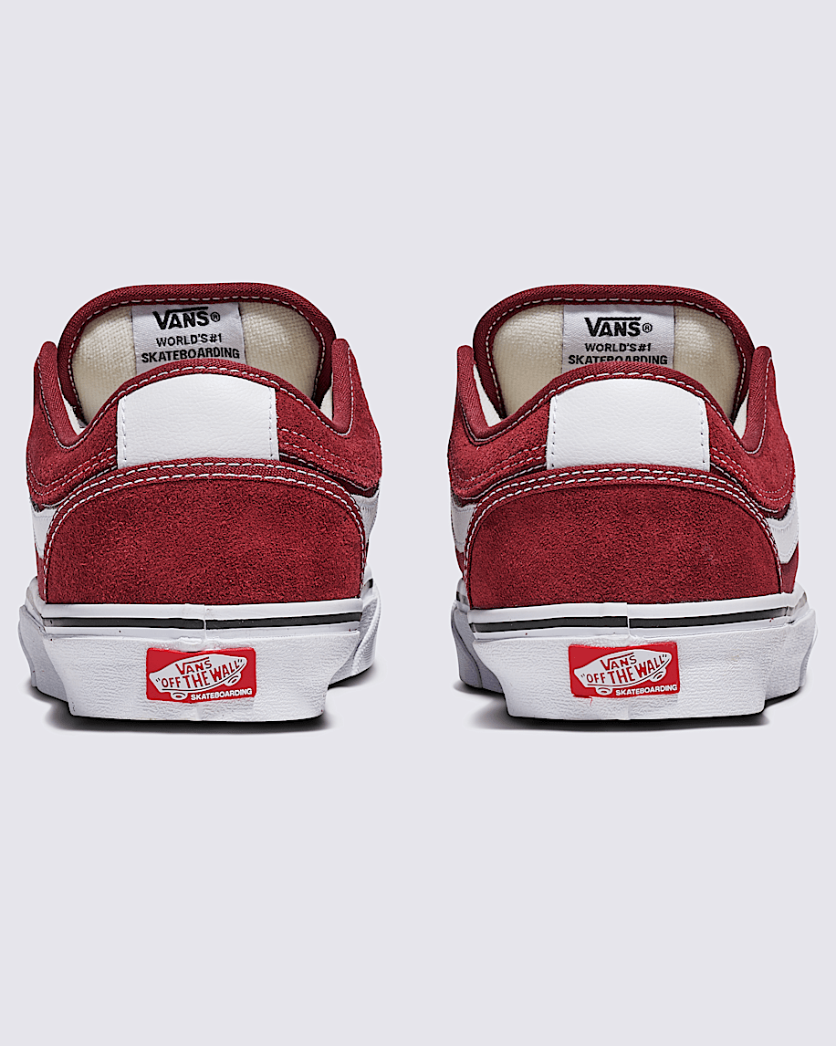 Skate Chukka Low Sidestripe Shoe in Burgundy Red | Vans