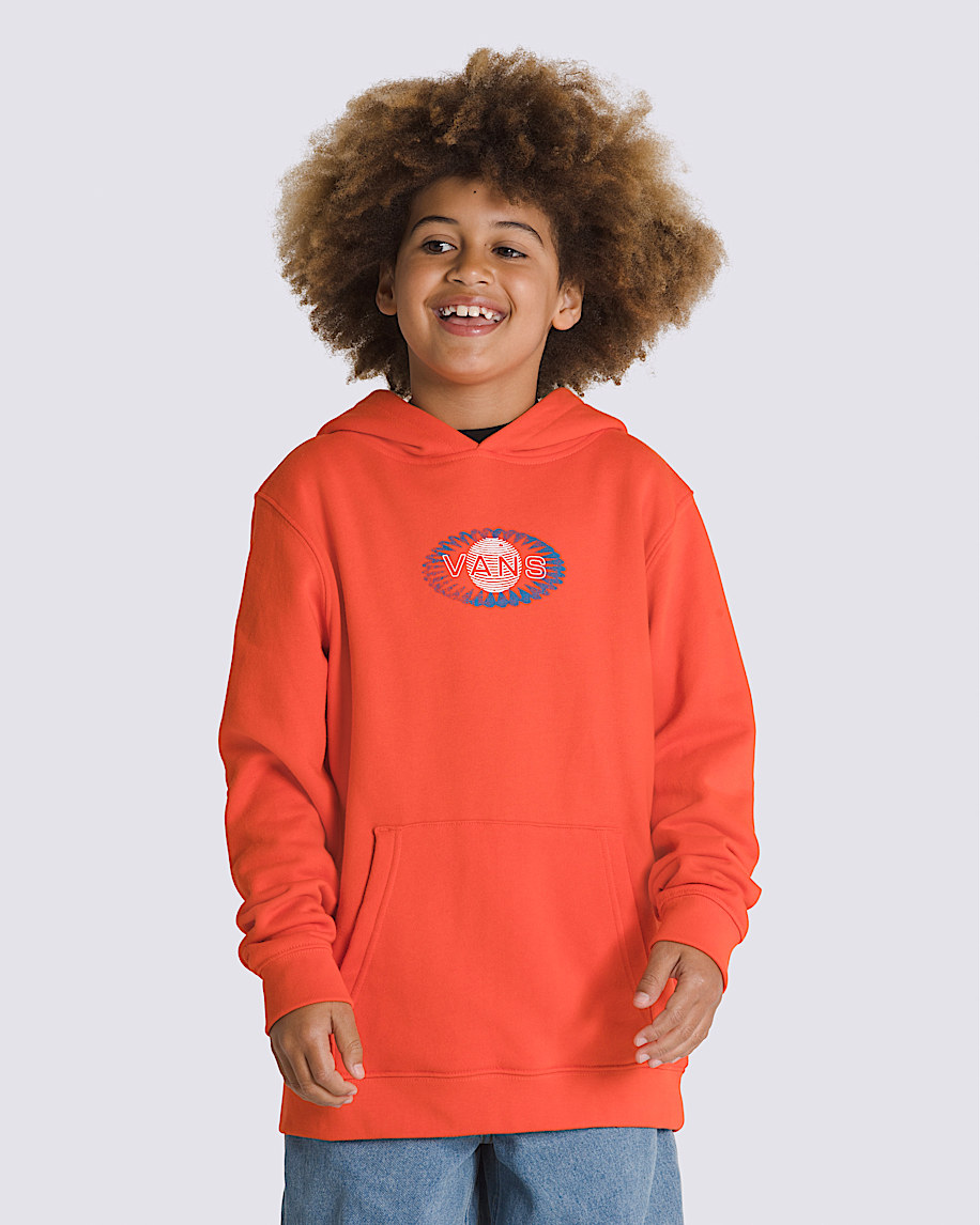 Kids Opway Pullover Hoodie in Fiesta Orange | Vans