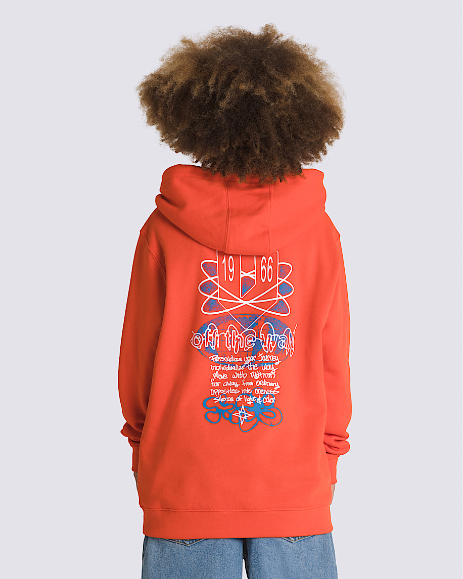 Kids Opway Pullover Hoodie in Fiesta Orange | Vans