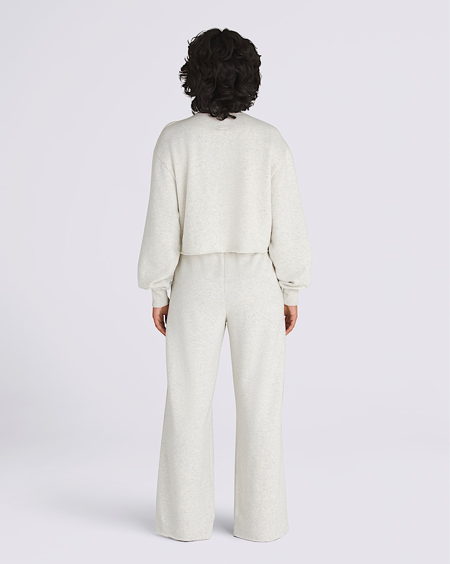 Distressed Fleece Sweatpants in White Heather| Vans US