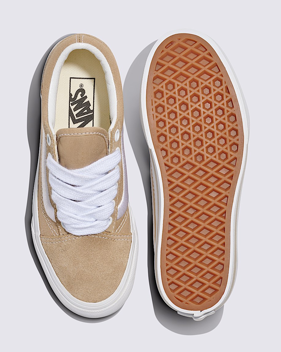Big Kids Old Skool Platform Shoe in Khaki Beige | Vans