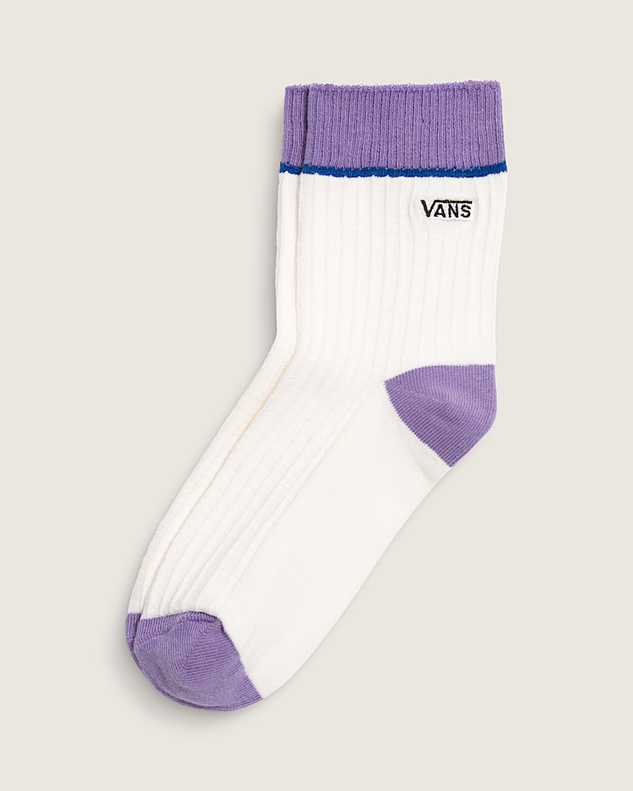Waffle Half Crew Socks in White / Purple Haze | Vans Canada