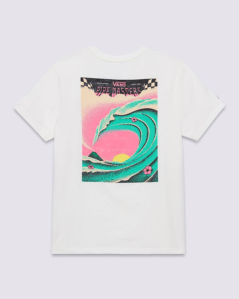 Kids MTE Pipe Masters 2024 Poster Art T-Shirt in White | Vans