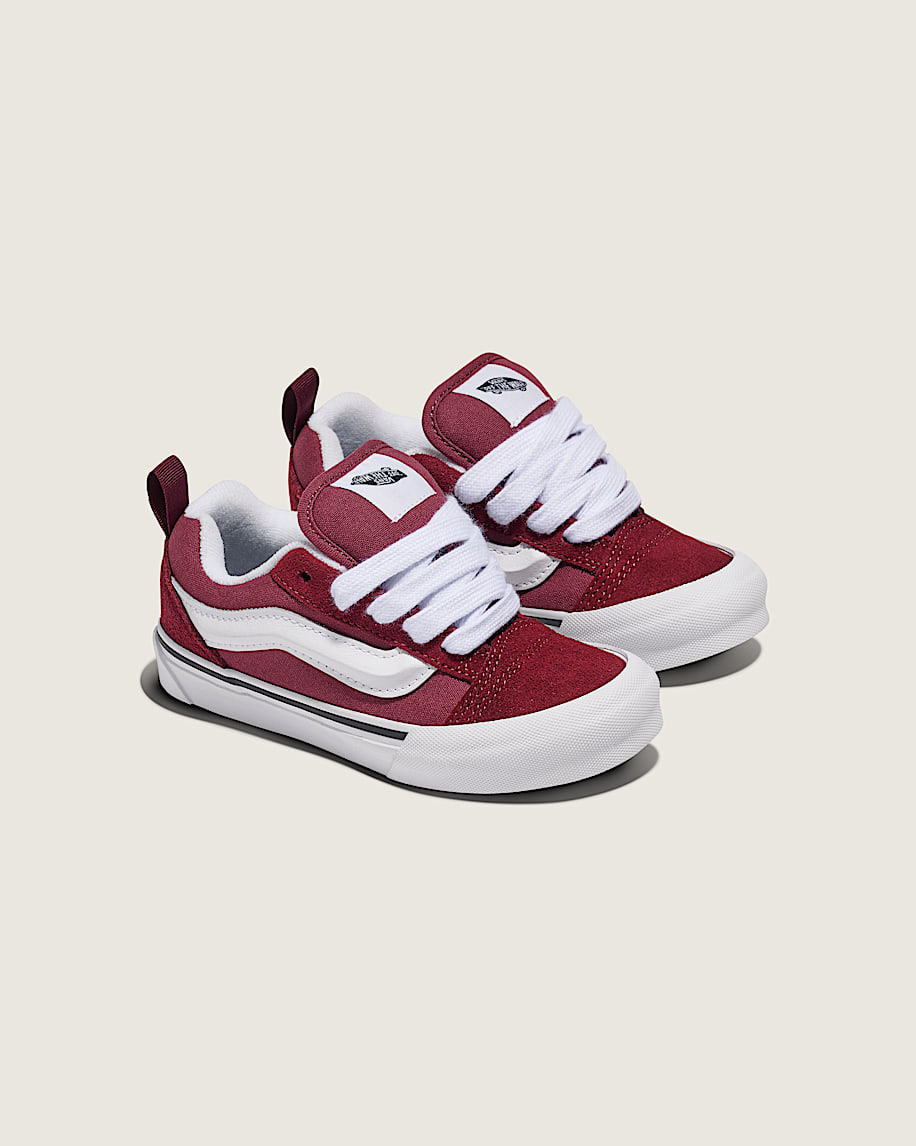 Little Kids Knu Skool Shoe in Port Royale Red | Vans