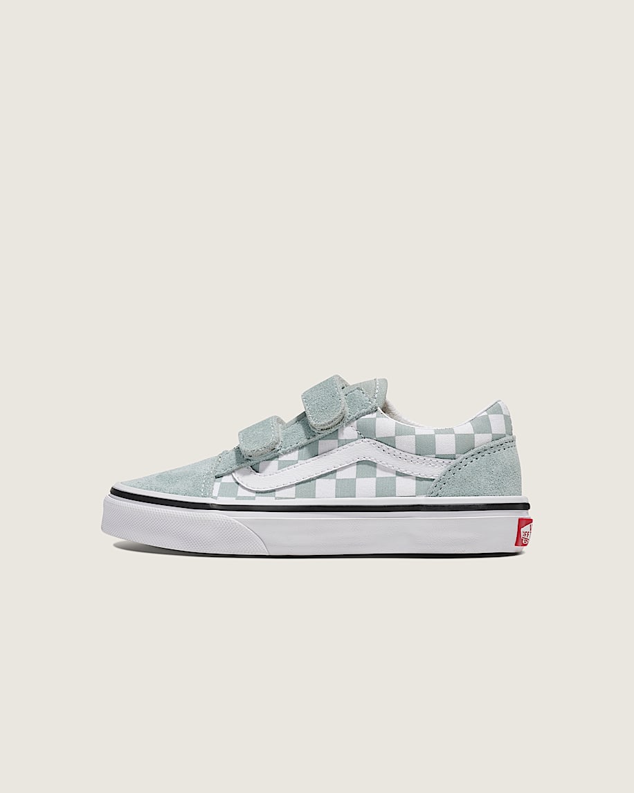 Big Kids Old Skool V Checkerboard Shoe in Pure Grey | Vans Canada