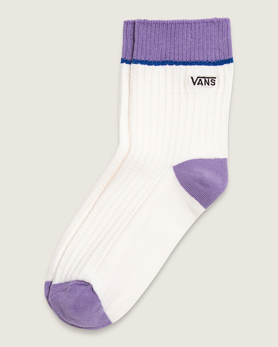 Kids Fashion Half Crew Socks in White / Purple Haze | Vans Canada